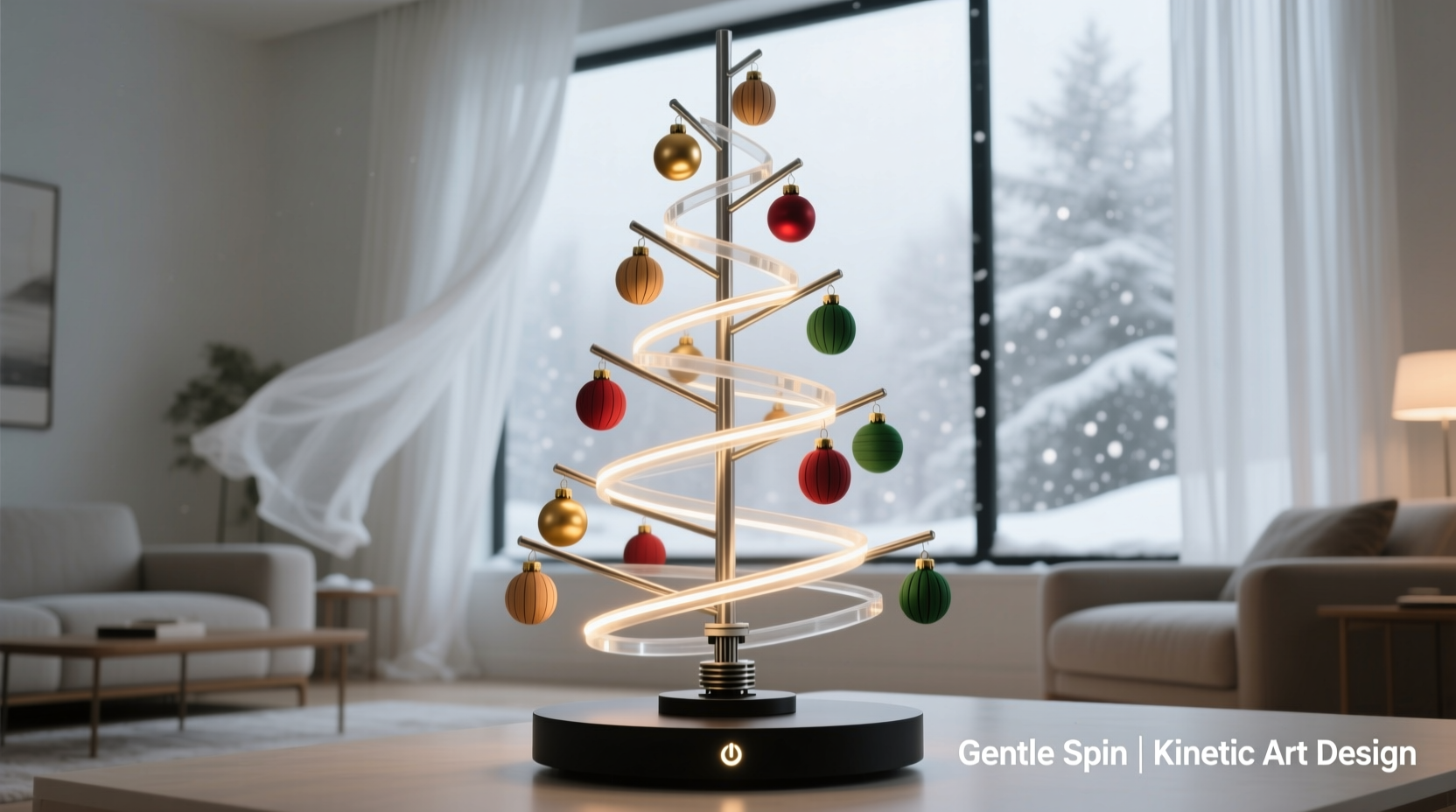 How To Make A Kinetic Sculpture Christmas Tree That Spins Gently