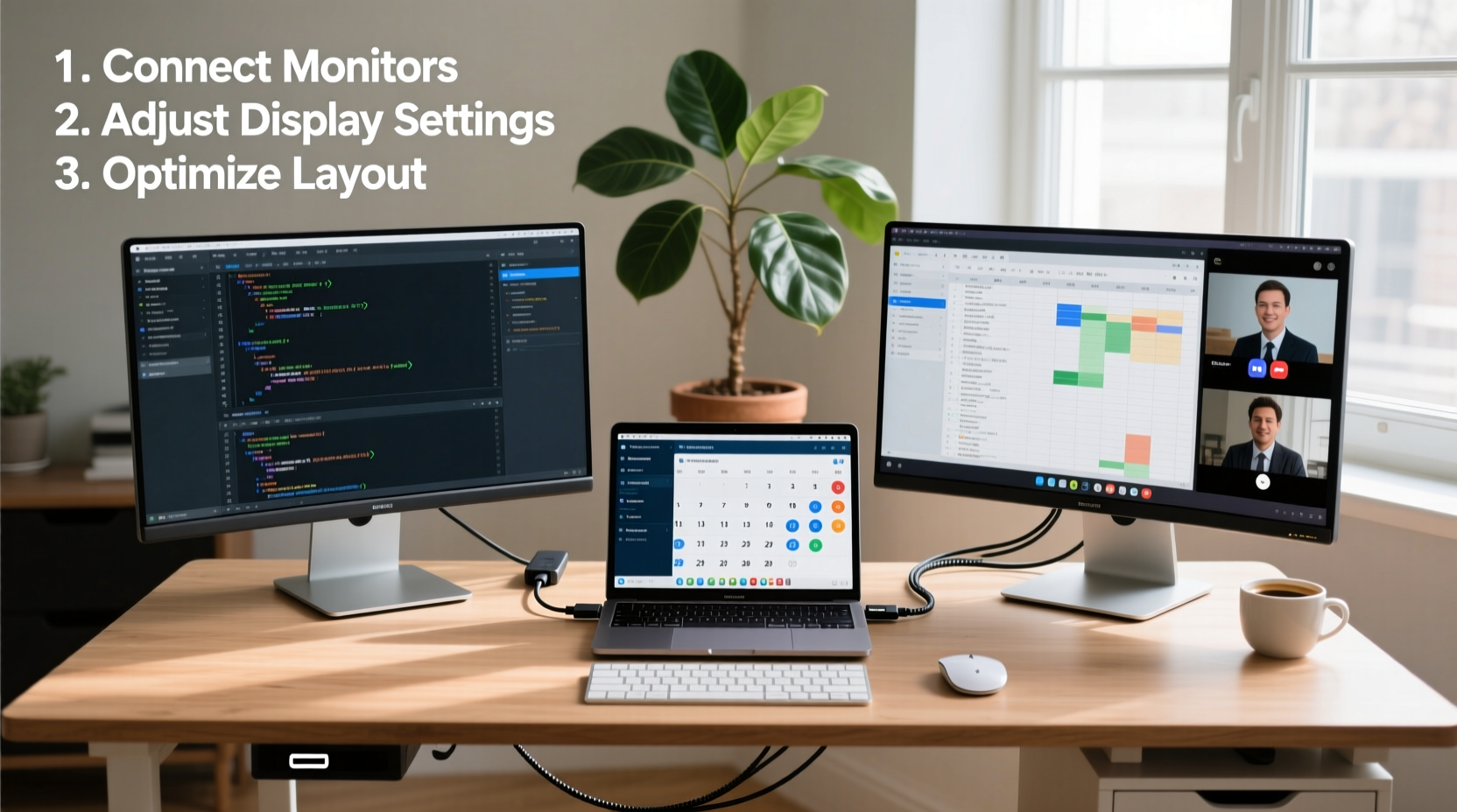 Step By Step Guide To Setting Up Dual Monitors With A Laptop For Remote ...