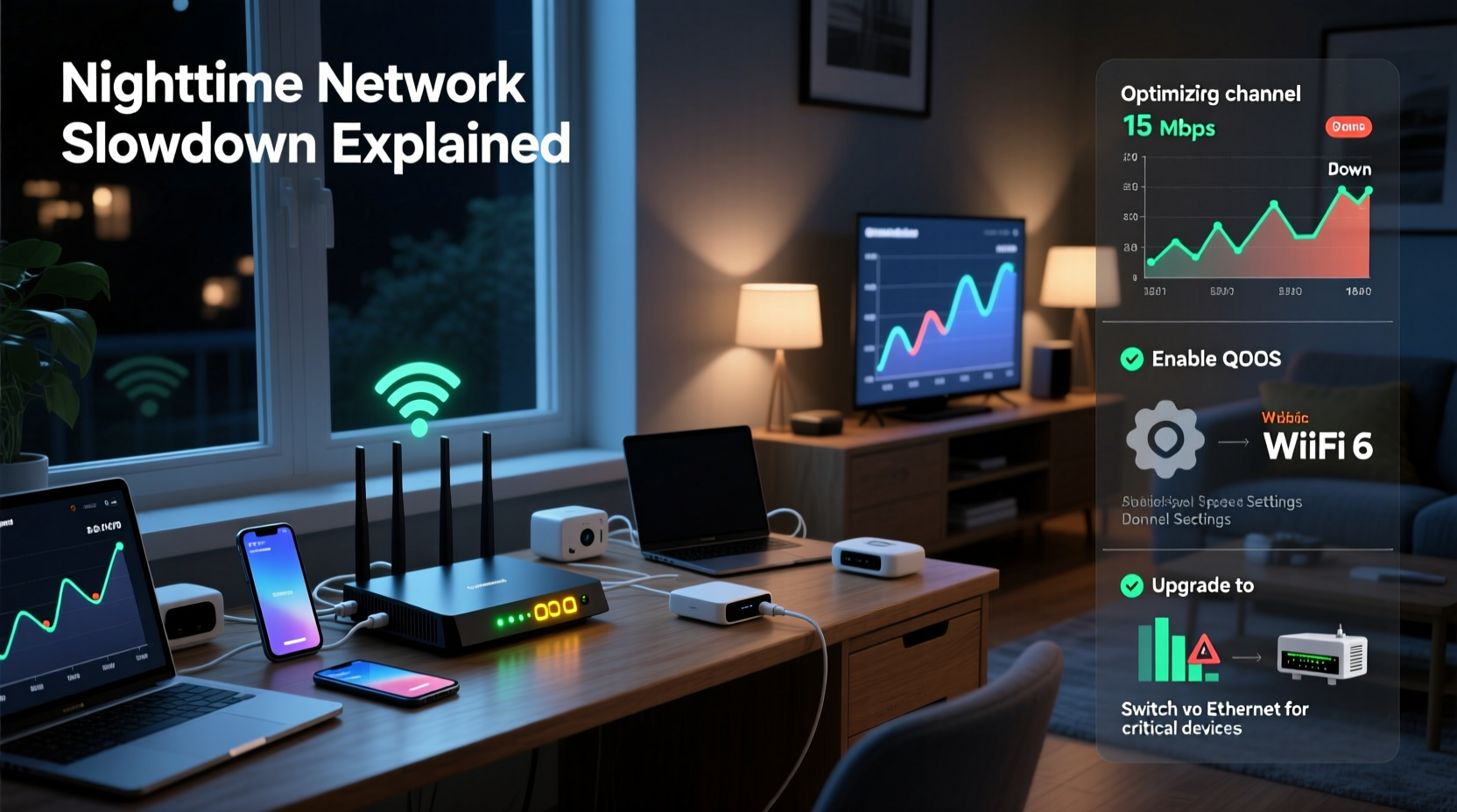 Why Does My Router Slow Down At Night And How To Boost Speed