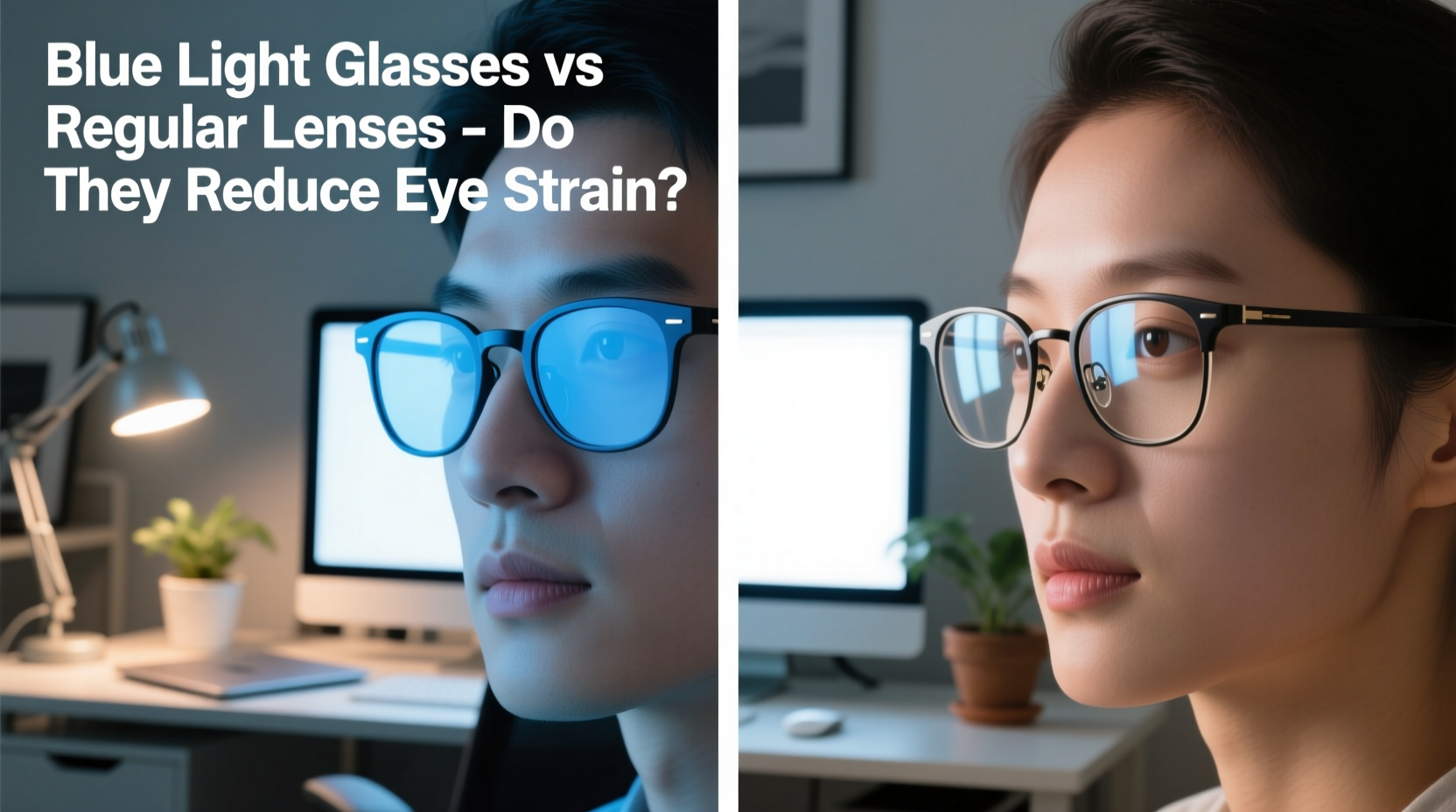 Blue Light Glasses Vs Regular Clear Lenses Do They Really Reduce Eye Strain