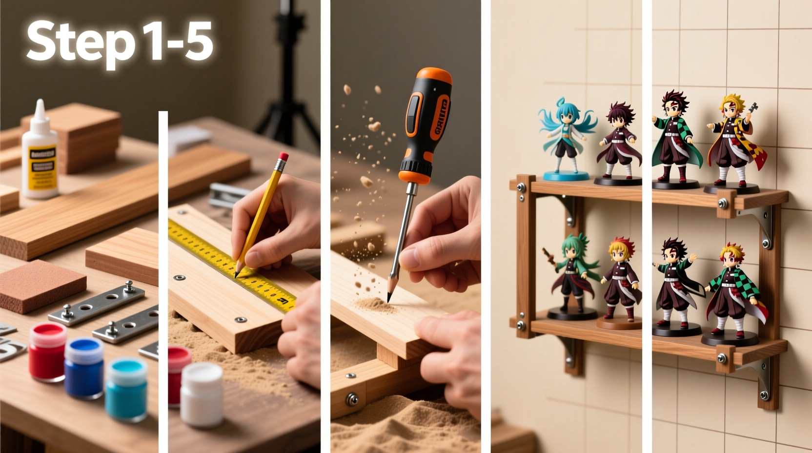 Step By Step Guide To Building A Themed Anime Figure Display Shelf