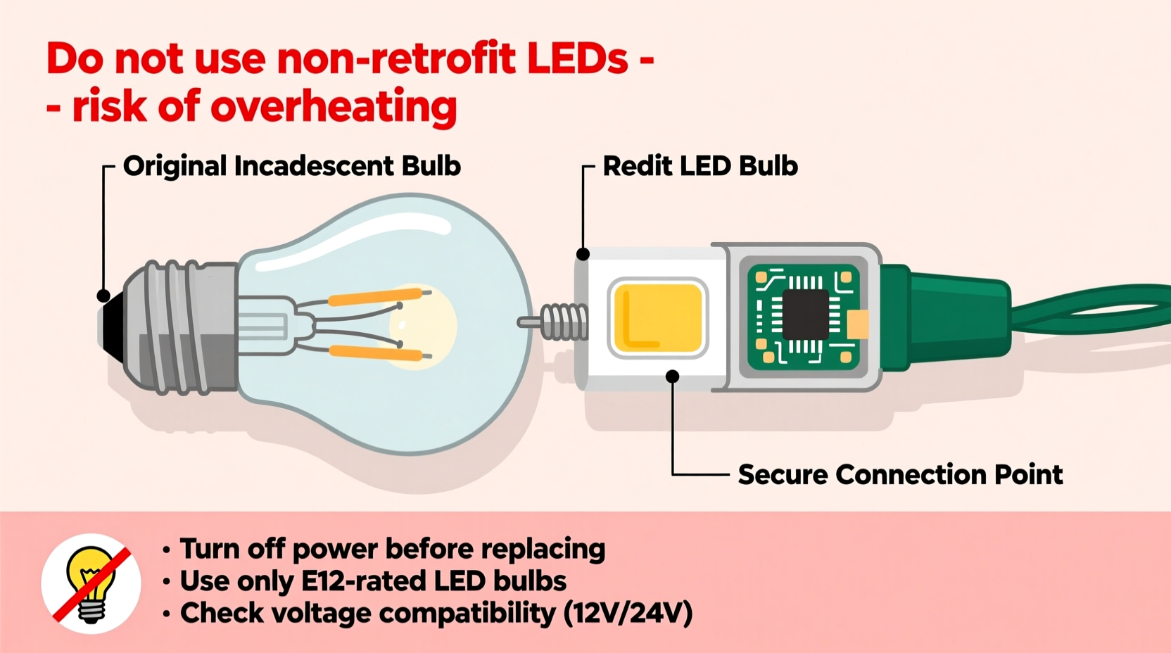How To Convert Old Incandescent Mini Lights To LED Using Retrofit Bulbs ...