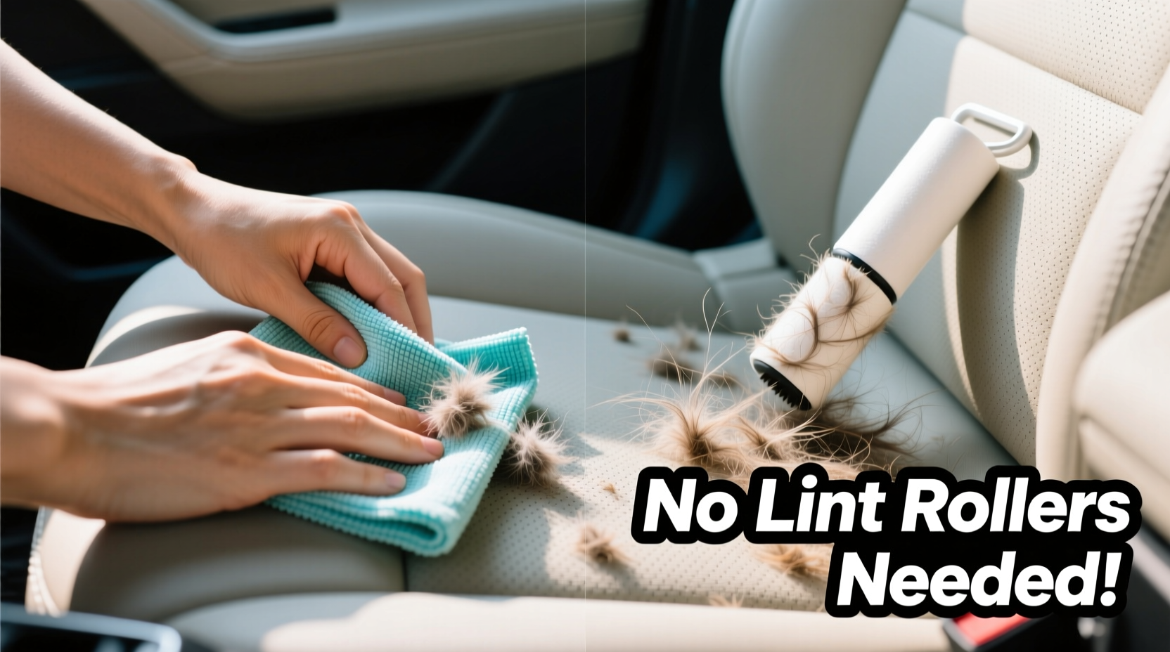How To Remove Pet Hair From Car Seats Without Lint Rollers Life Hack