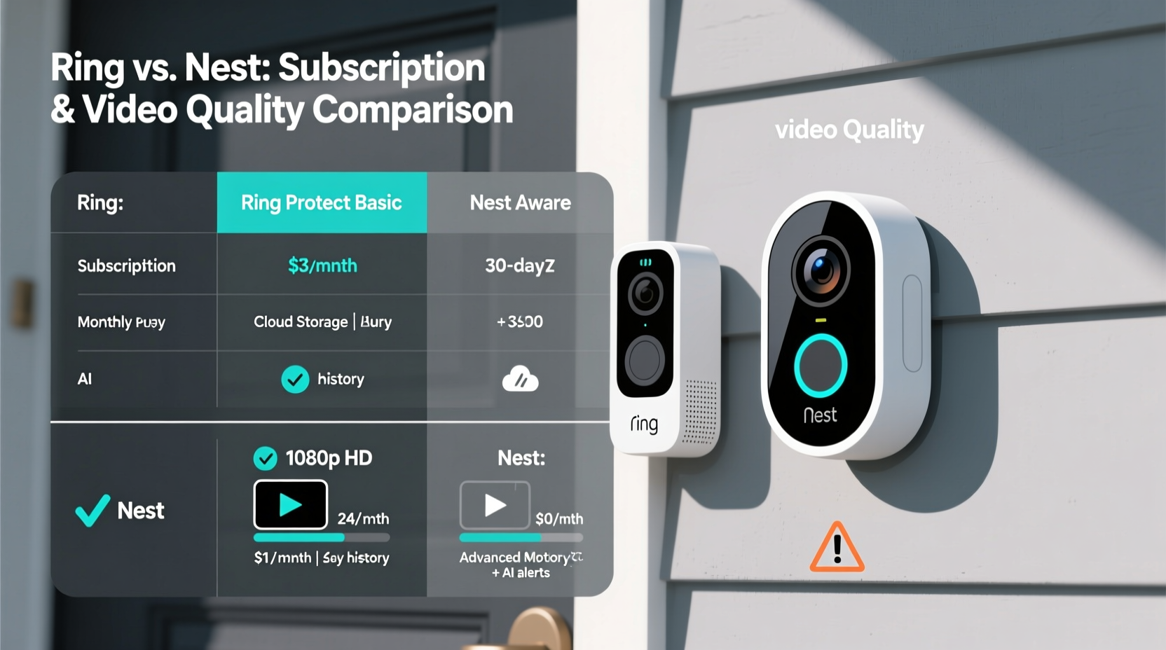 Ring Vs Nest Doorbell Subscription Fees And Video Quality Compared