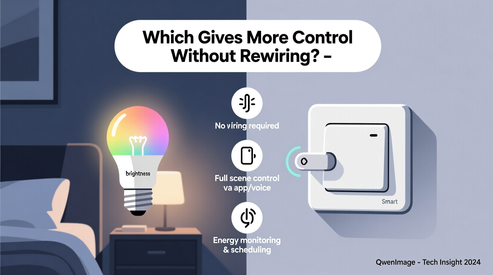 Smart Bulbs Vs Smart Switches Which Gives More Control Without Rewiring