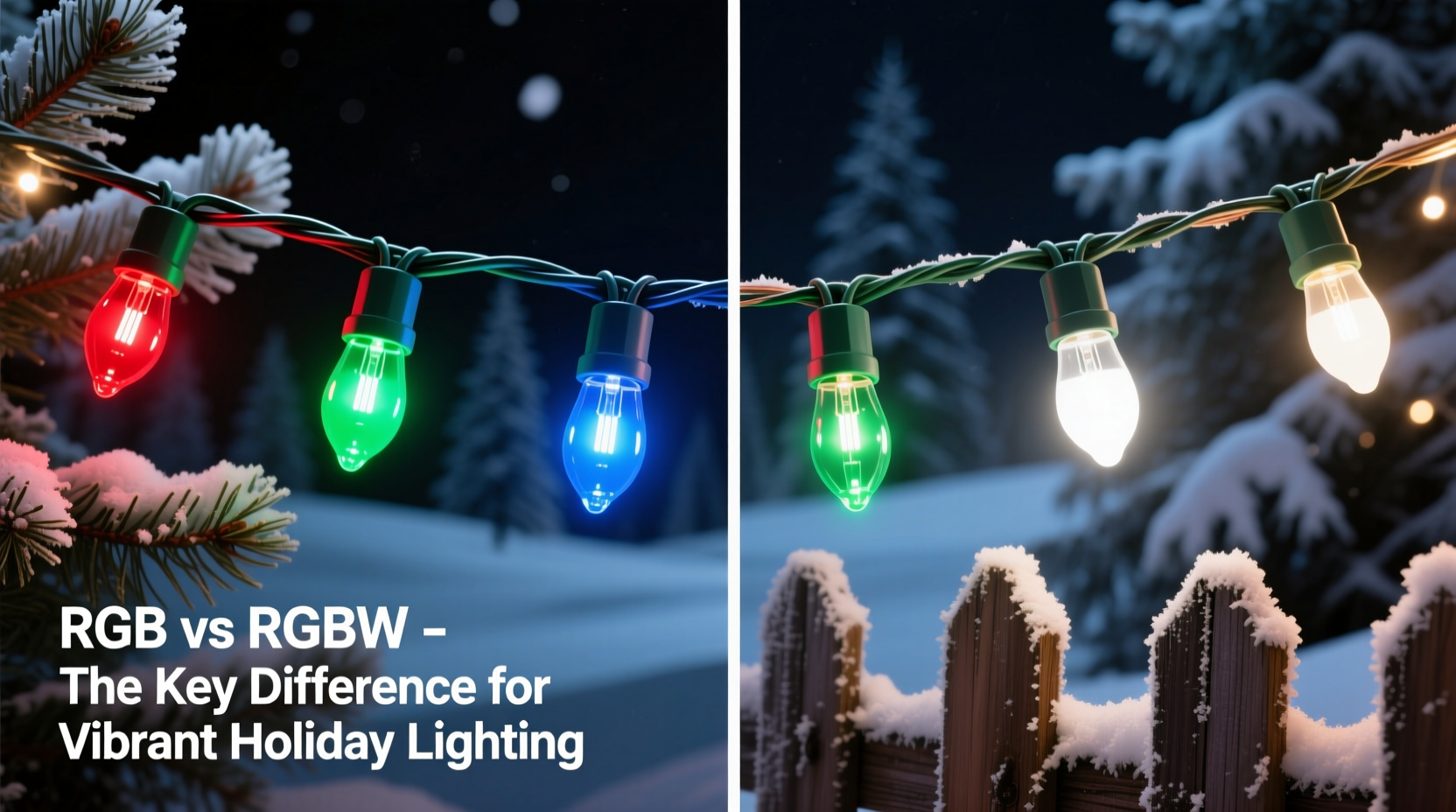 Rgb Vs Rgbw Christmas Lights Understanding The Difference For Vibrant ...