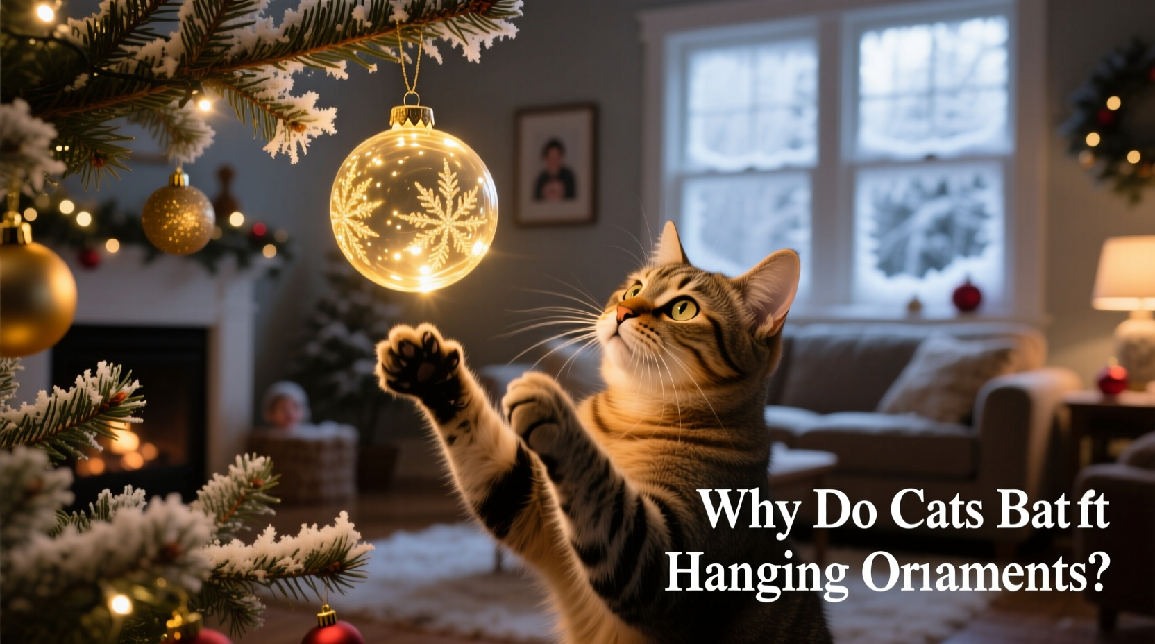 Why Do Cats Bat At Hanging Christmas Ornaments How To Protect Them
