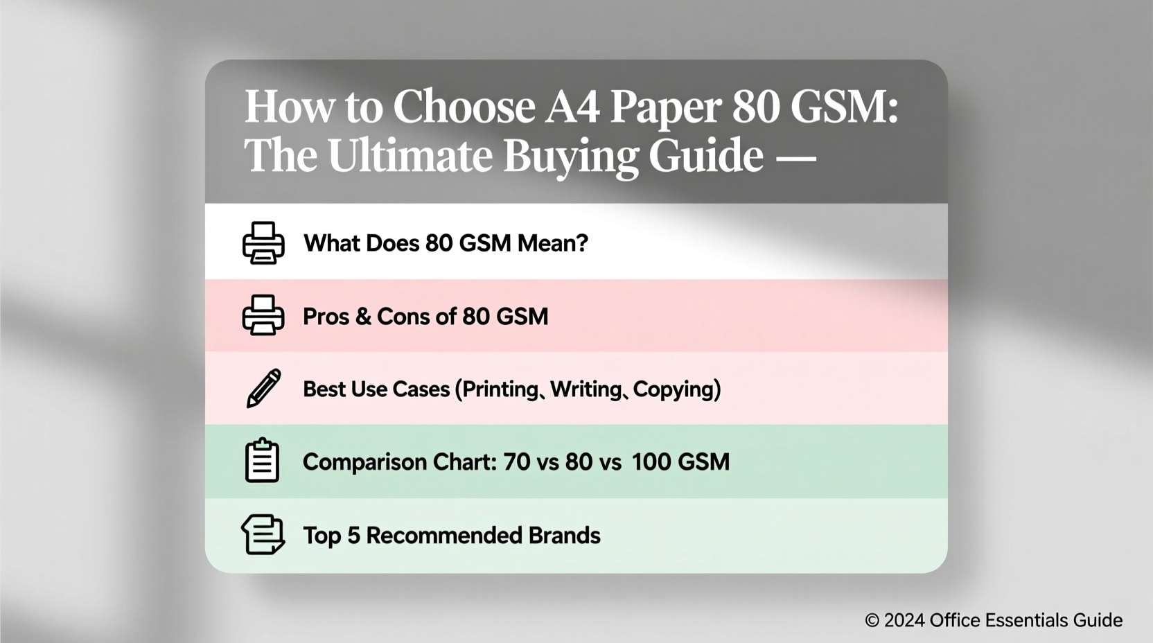 How to Choose A4 Paper 80 GSM: The Ultimate Buying Guide