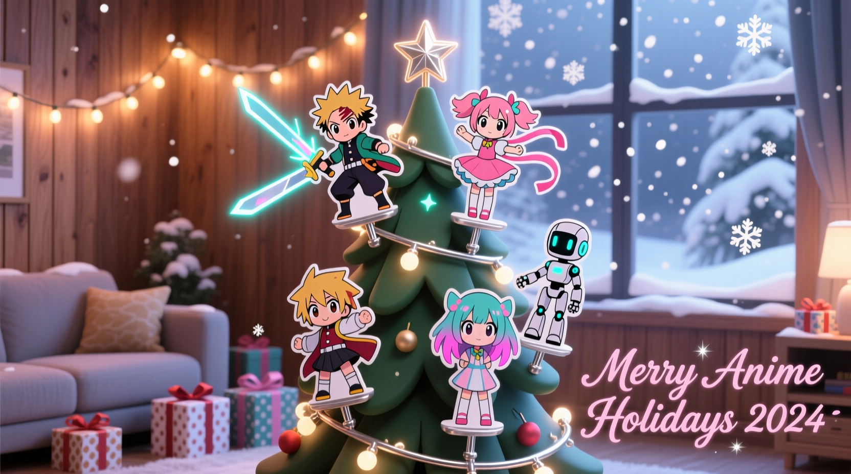 Anime Christmas Tree Ideas Featuring Characters As Unique Tree Toppers