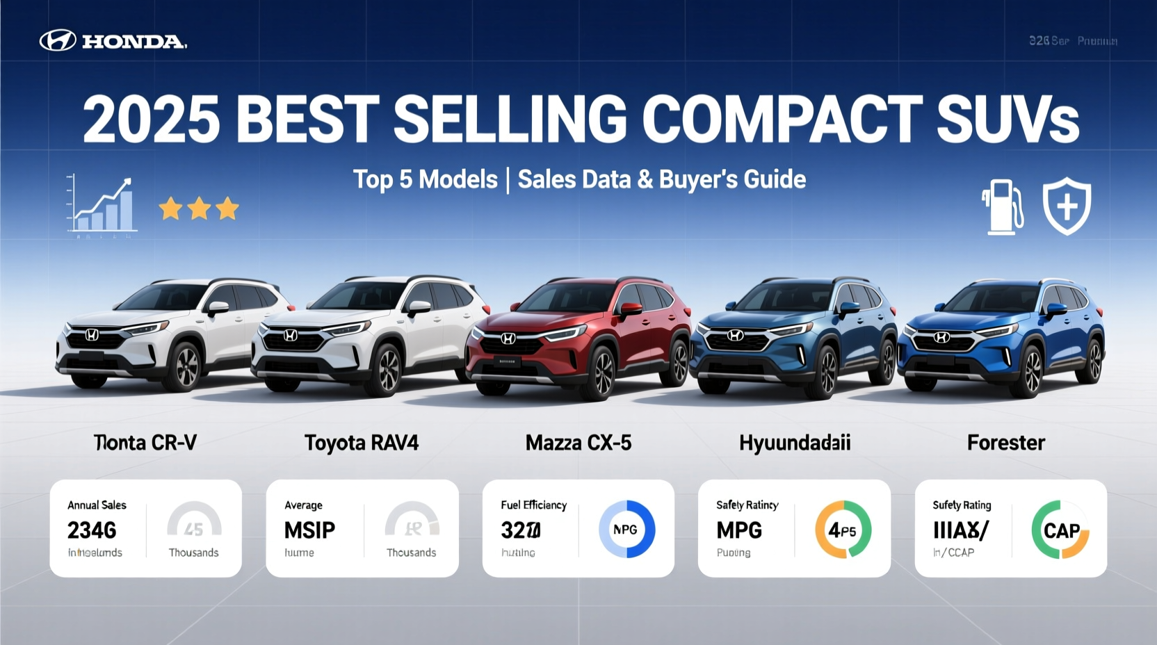 2025 Best Selling Compact SUVs: Top 5 Models, Sales Data & Buyer Guide