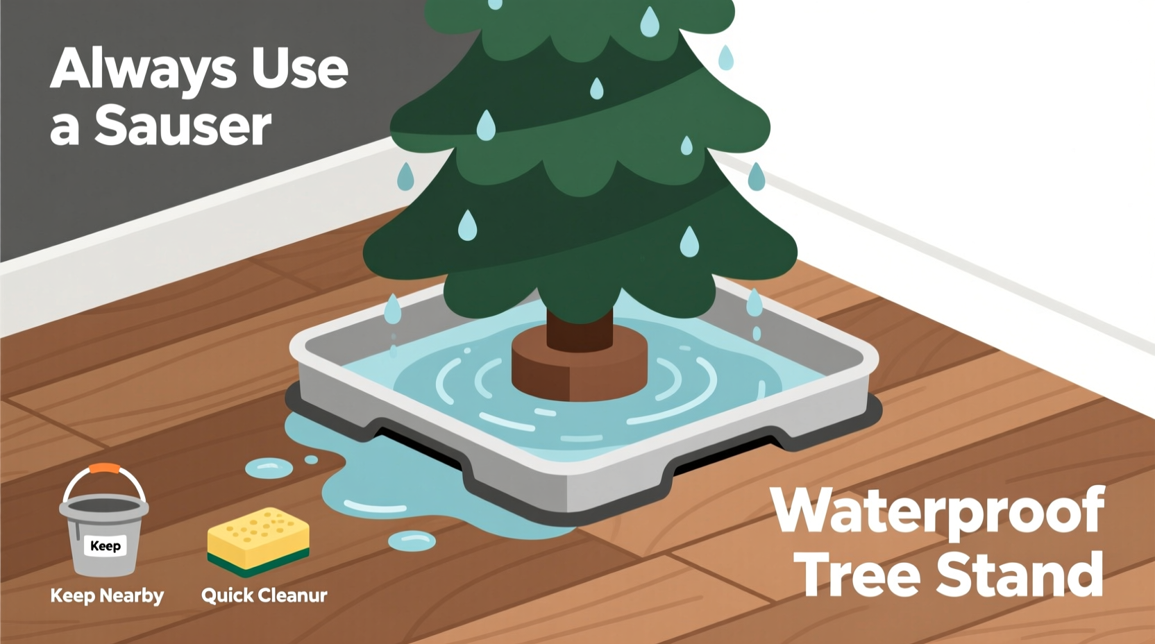 How To Protect Your Hardwood Floor From Christmas Tree Water Spills