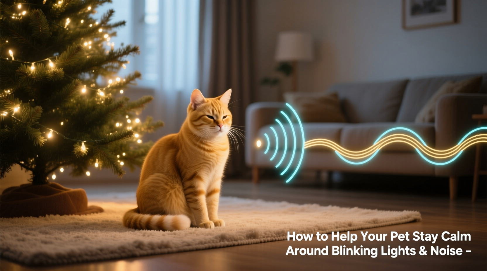 How To Make Your Pet Feel Calm Around Blinking Christmas Lights And Noise