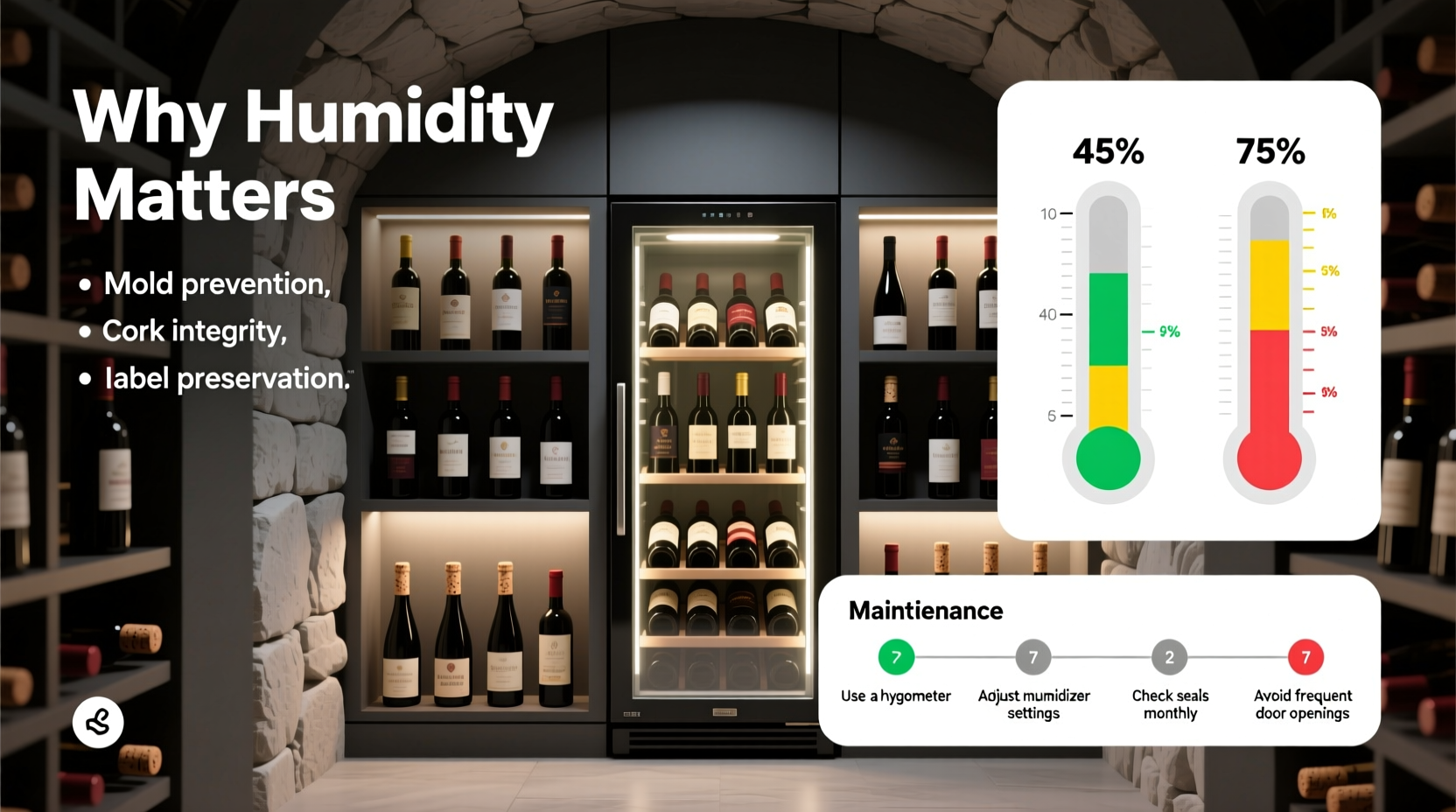 Wine Fridge Humidity Levels Why They Matter And How To Maintain