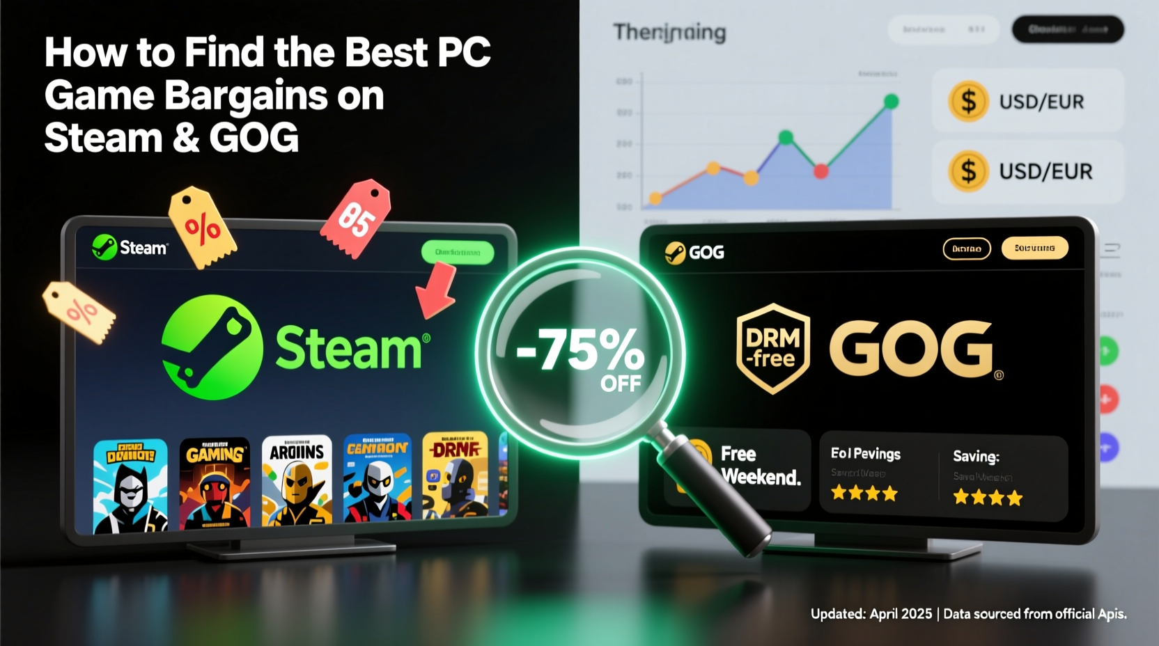 How to Find the Best PC Game Bargains in Steam, GOG, and Epic