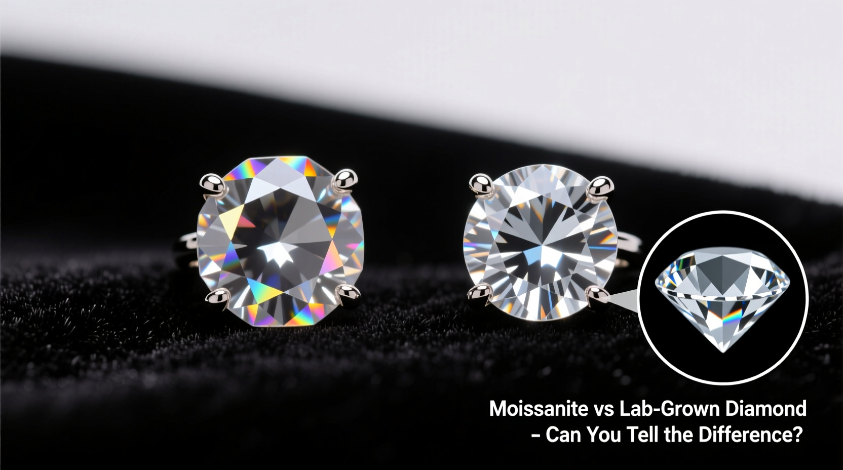 Moissanite Vs Lab Grown Diamond Can Anyone Actually Tell The Difference ...