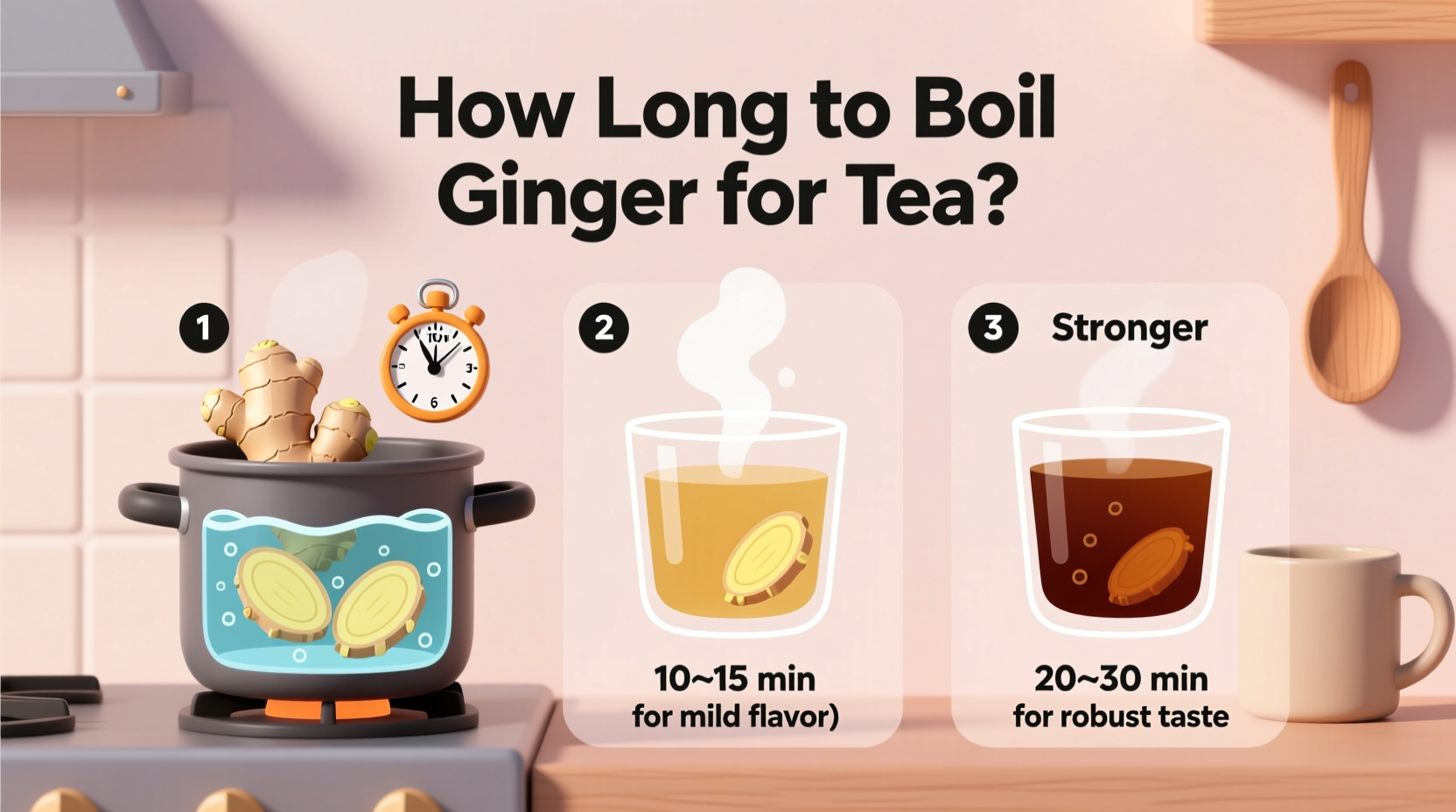 Ginger Tea Boiling Time: 5-10 Minutes for Best Results