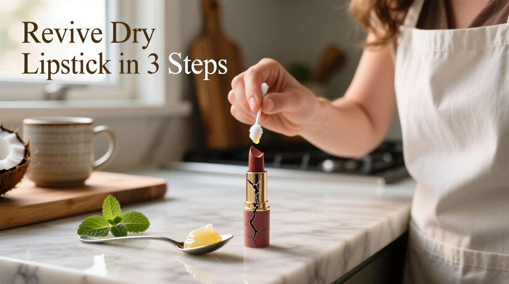 How To Revive Dry Lipstick Using One Common Kitchen Ingredient