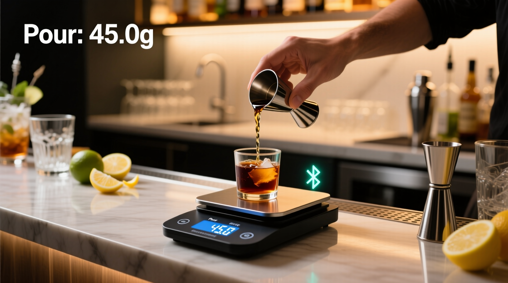 How To Use Bluetooth Scales To Measure Precise Cocktail Pours