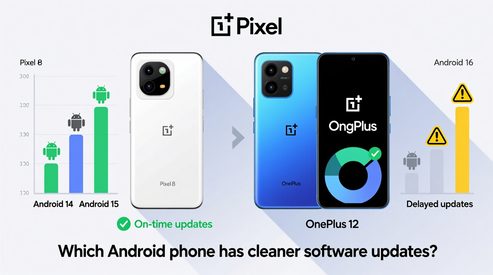 Pixel 8 Vs Oneplus 12 Which Android Phone Has Cleaner Software Updates
