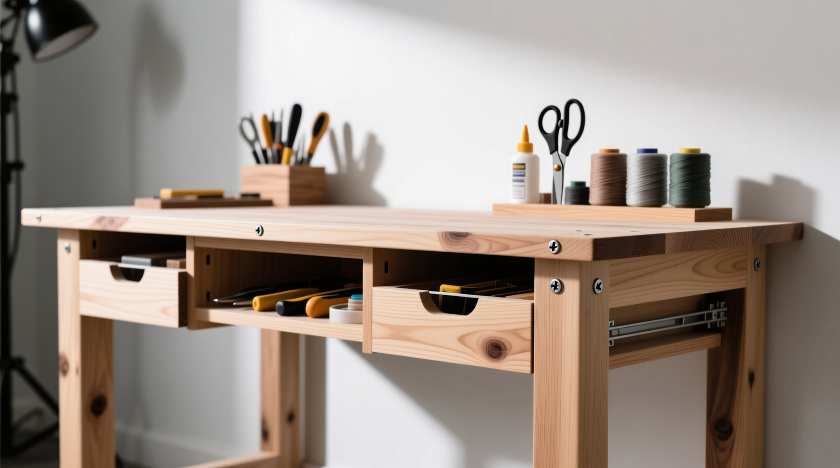 DIY Craft Table: Build Guide with Storage & Wood Selection
