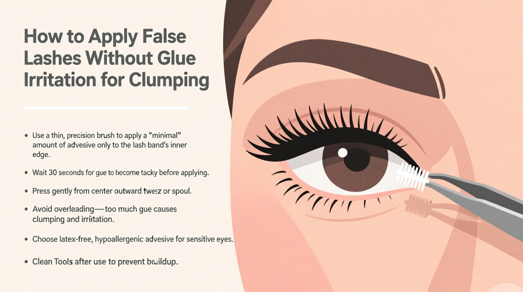 How To Apply False Lashes Without Glue Irritation Or Clumping