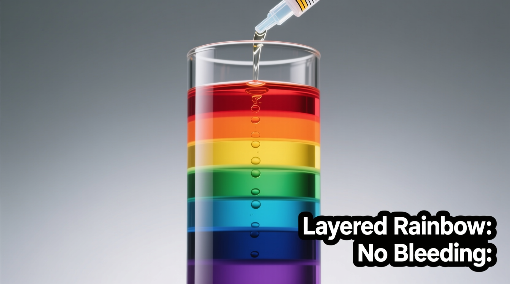 How To Make A Layered Rainbow Shot Without Bleeding Colors