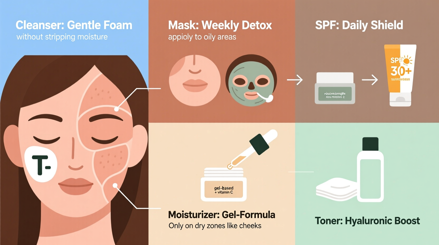 How To Build A Skincare Routine For Combination Skin Without ...