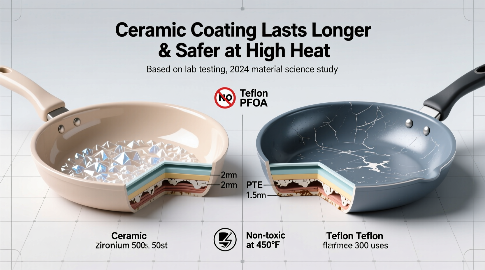 Ceramic Vs Teflon Pans Which Non Stick Coating Lasts Longer Safely