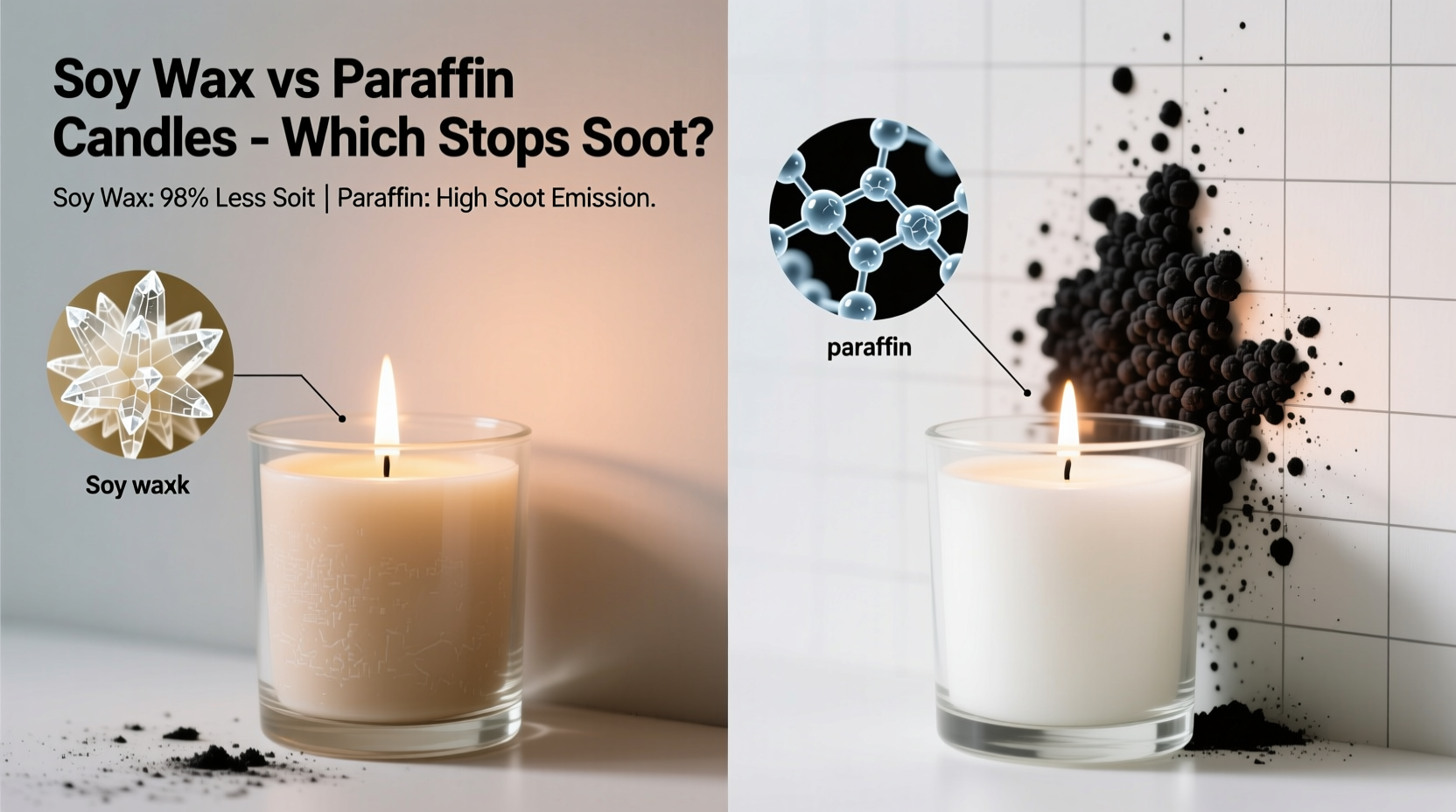 Soy Wax Vs Paraffin Candles Which One Actually Stops Soot On Your Walls