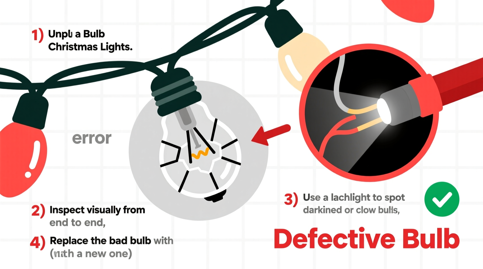 How to Find a Bad Bulb in Christmas Lights
