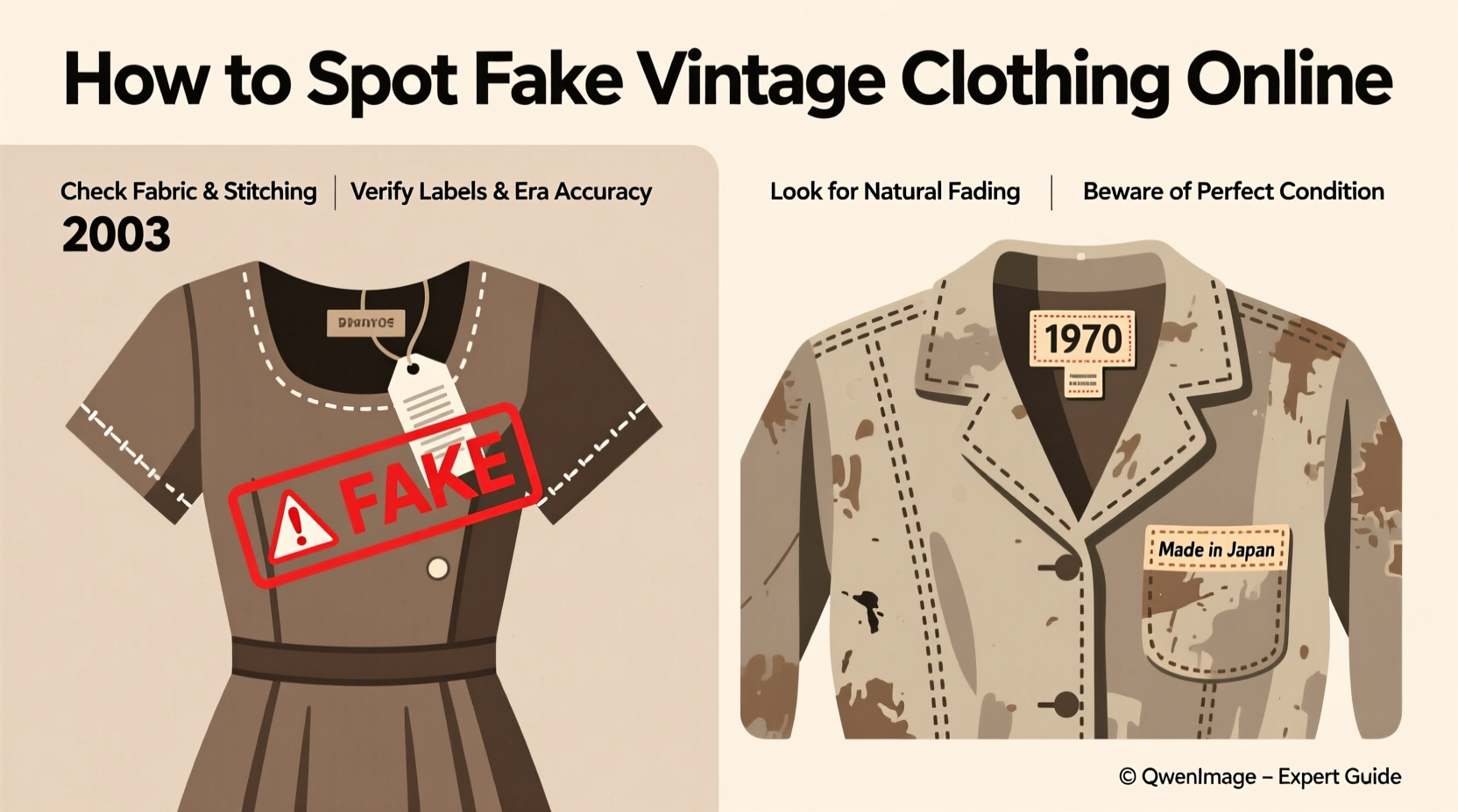 How To Spot Fake Vintage Clothing Online Before You Get Scammed