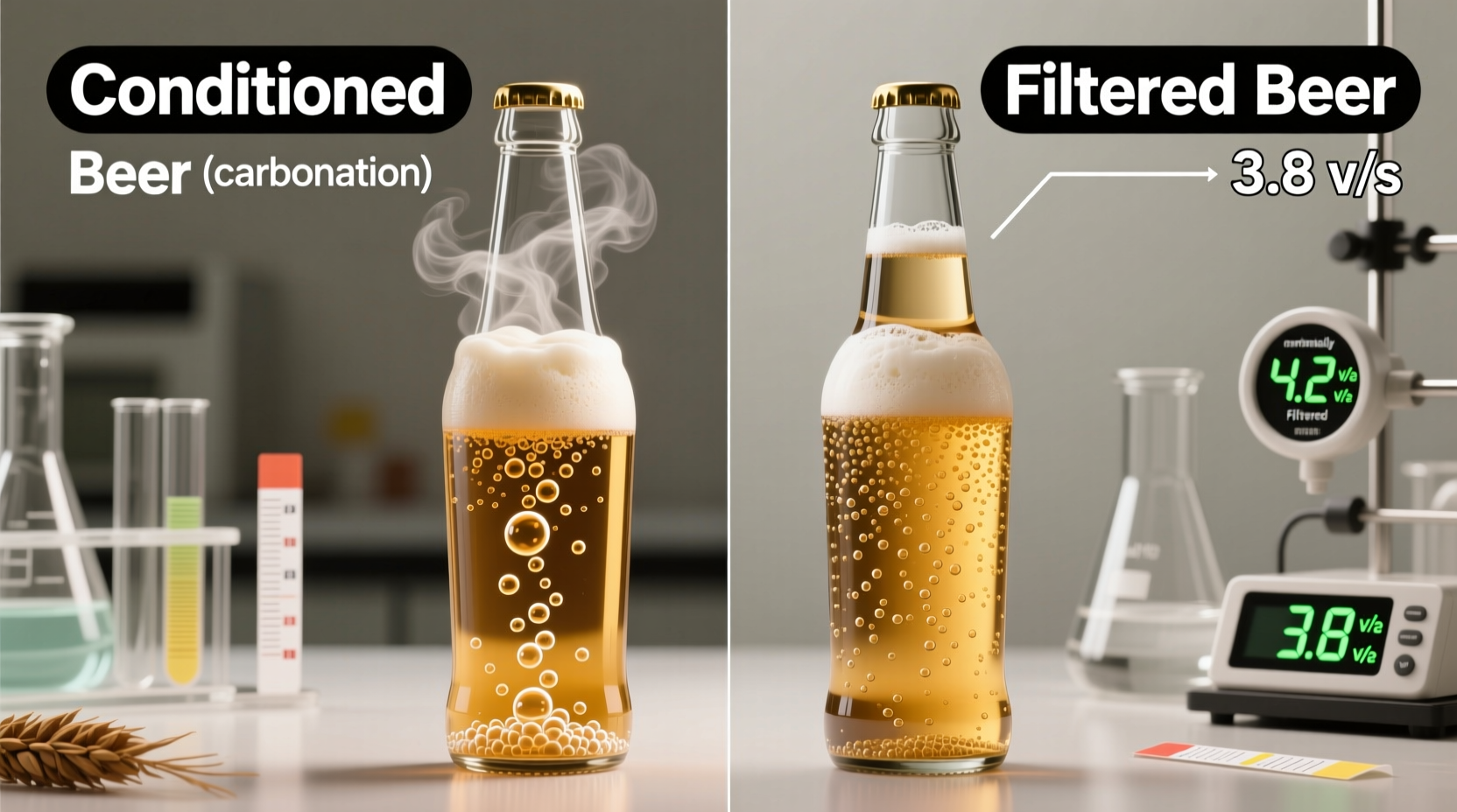Bottle Conditioned Beer Vs Filtered What Changes In Carbonation And Taste