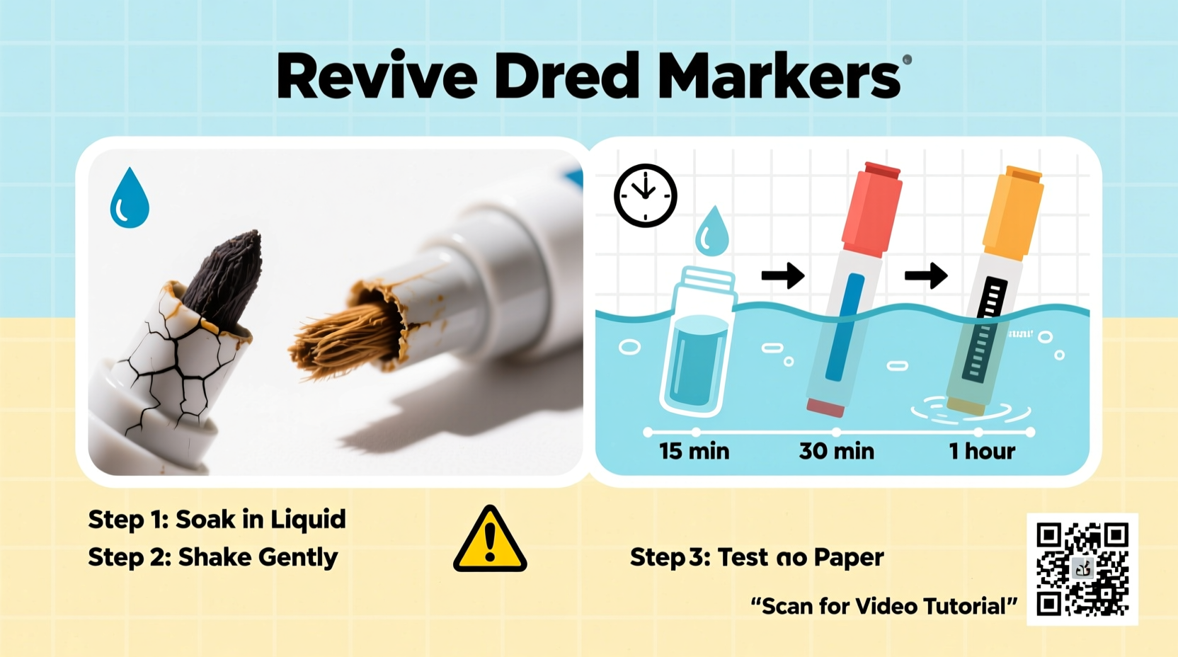 How To Revive Dried Out Markers For School Projects And Craft Supplies