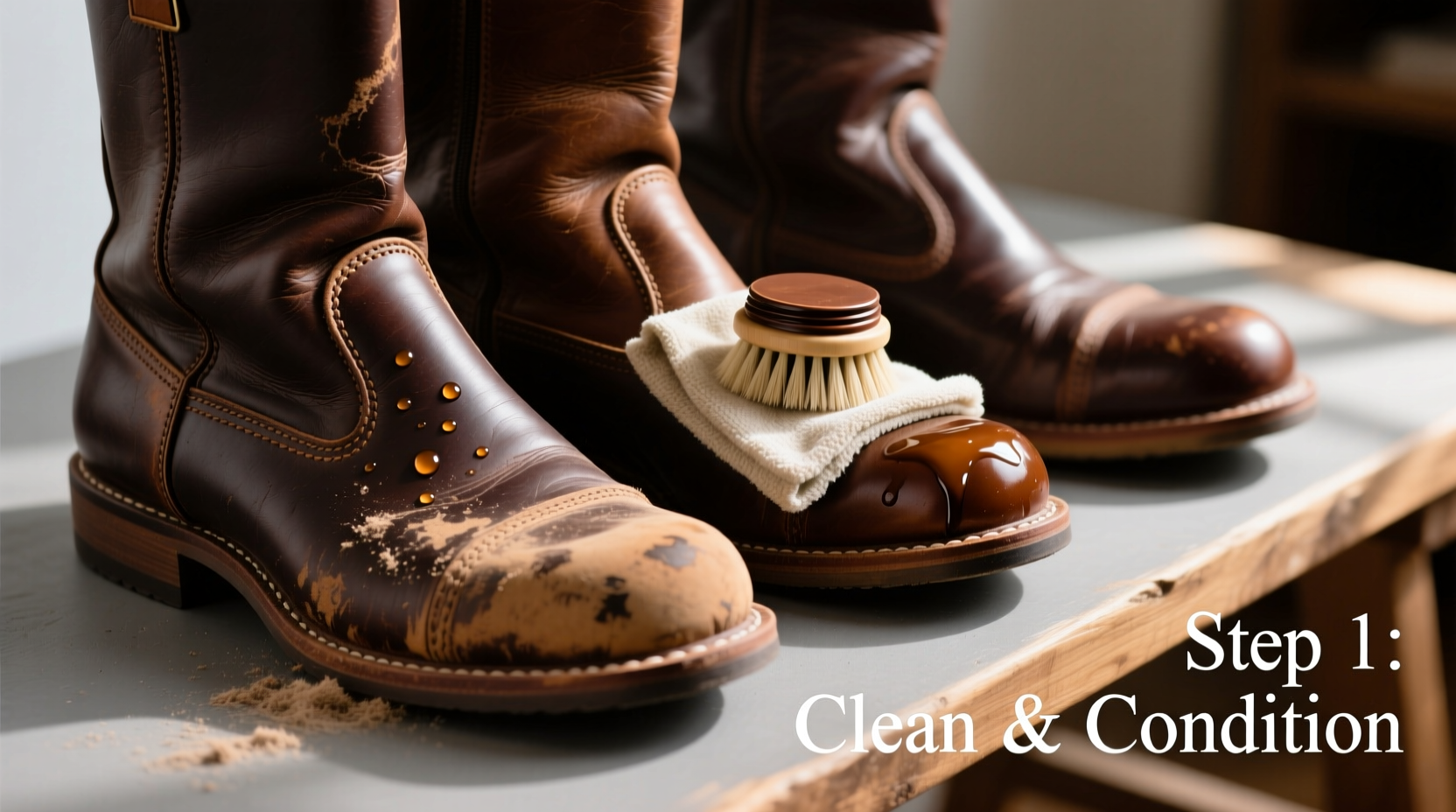Step By Step Guide To Refreshing Old Leather Boots At Home