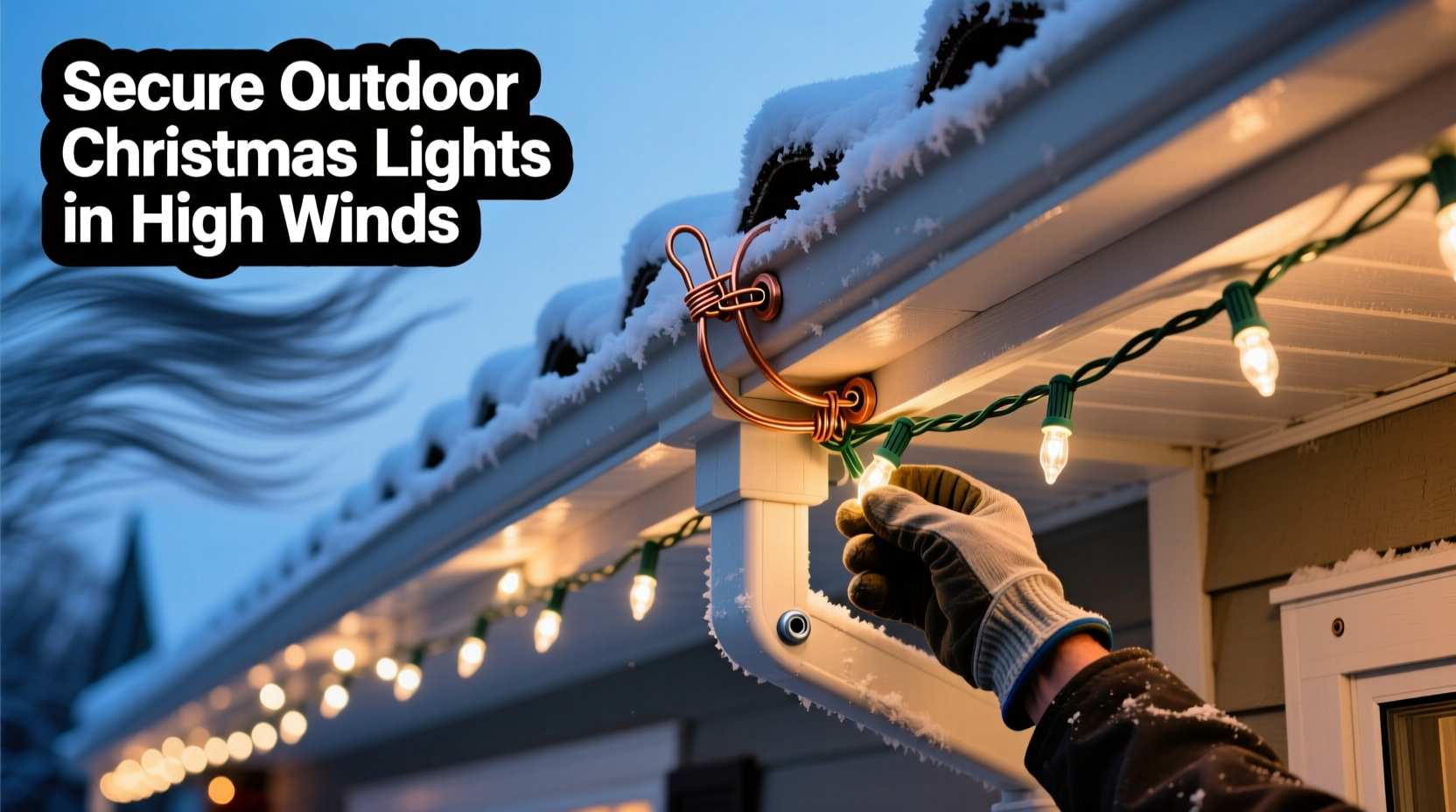 How To Secure Outdoor Christmas Lights In High Winds