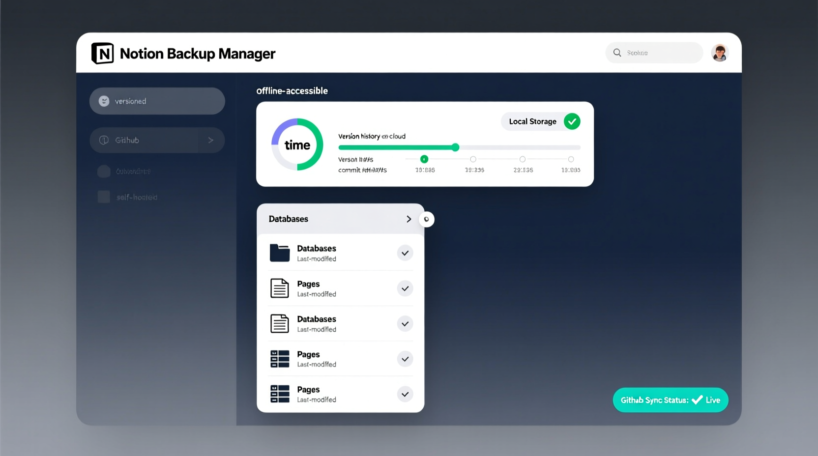 Notion Offline Backup with GitHub Pages