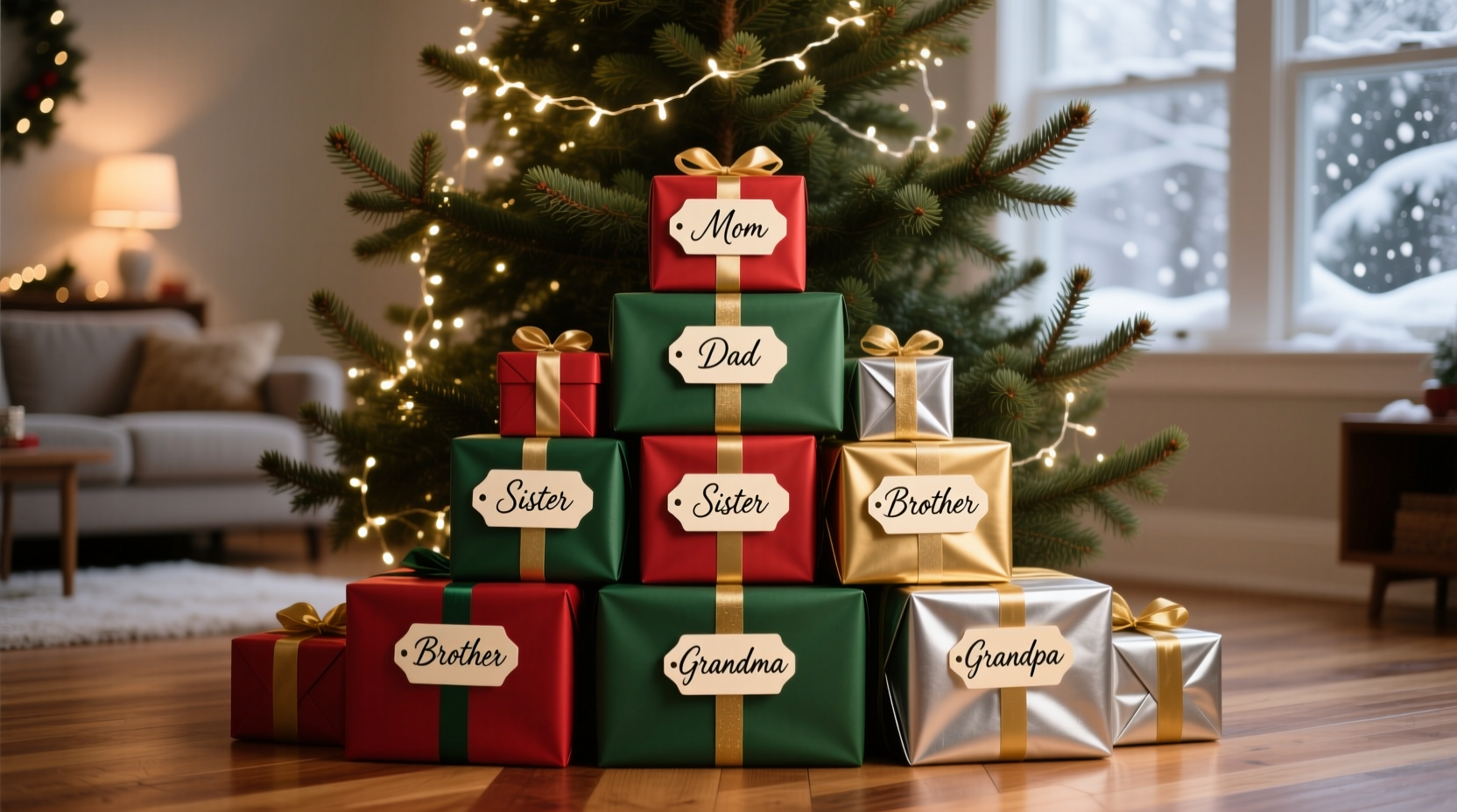 How To Arrange Christmas Gifts Under Tree By Recipient Or Size For ...