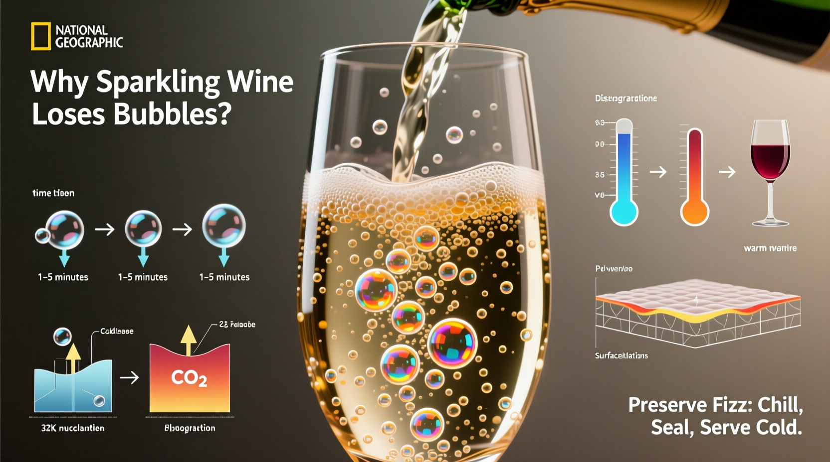 Why Does My Sparkling Wine Lose Bubbles Within Minutes Of Pouring And ...