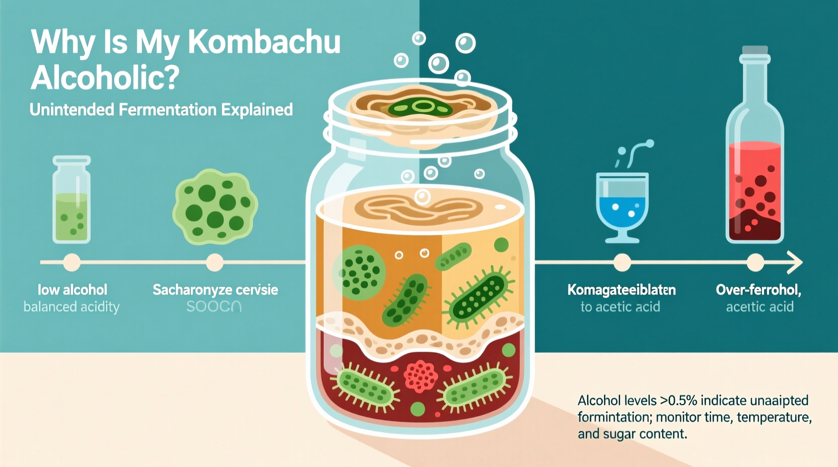 Why Is My Kombucha Tasting Alcoholic Unintentional Fermentation Explained