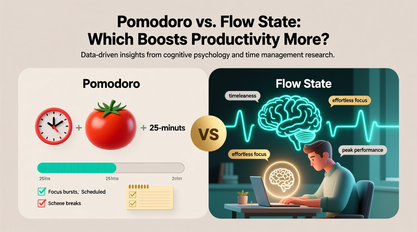 Pomodoro Technique Vs Flow State Which Method Boosts Productivity More