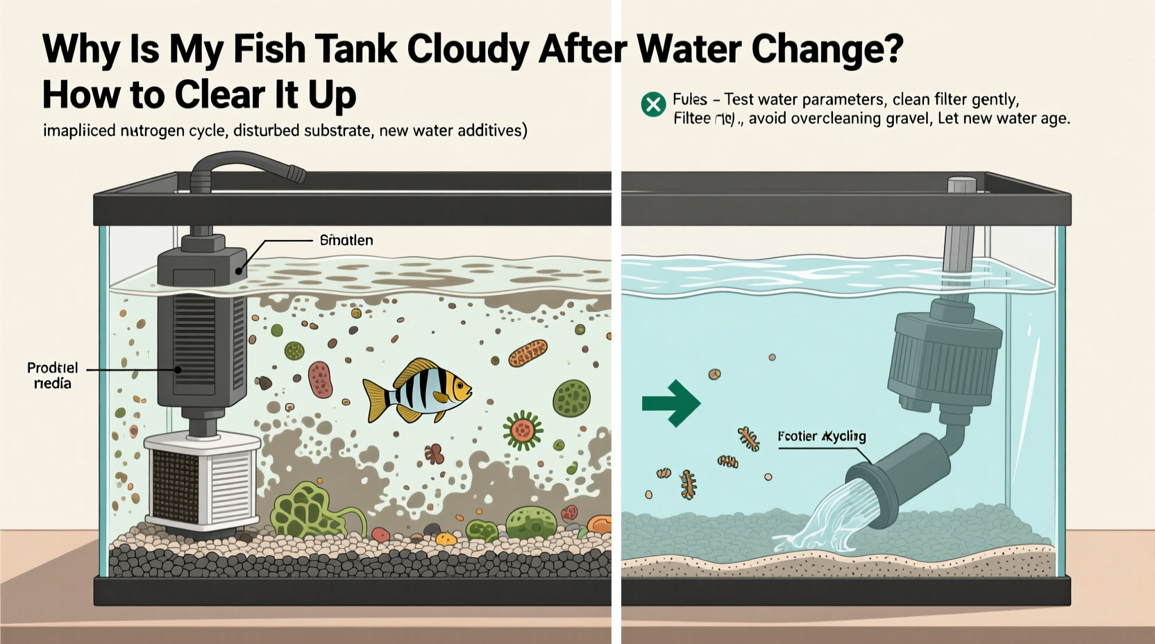 Why Is My Fish Tank Cloudy After Water Change And How To Clear It Up