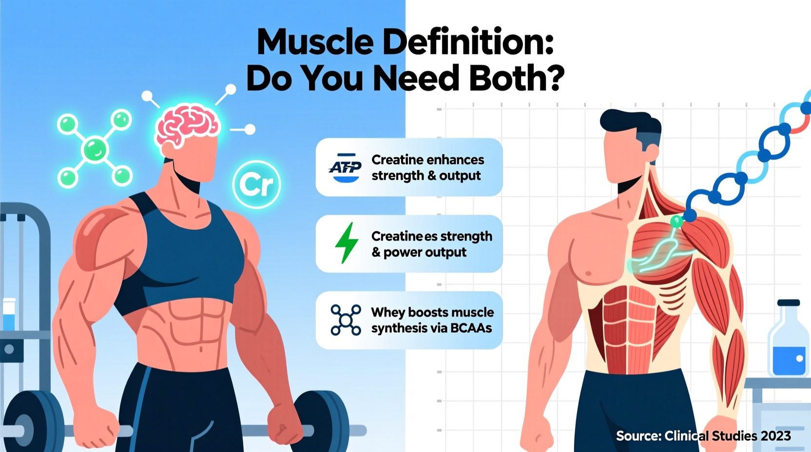 Creatine Vs Whey Protein Do You Really Need Both To See Muscle Definition