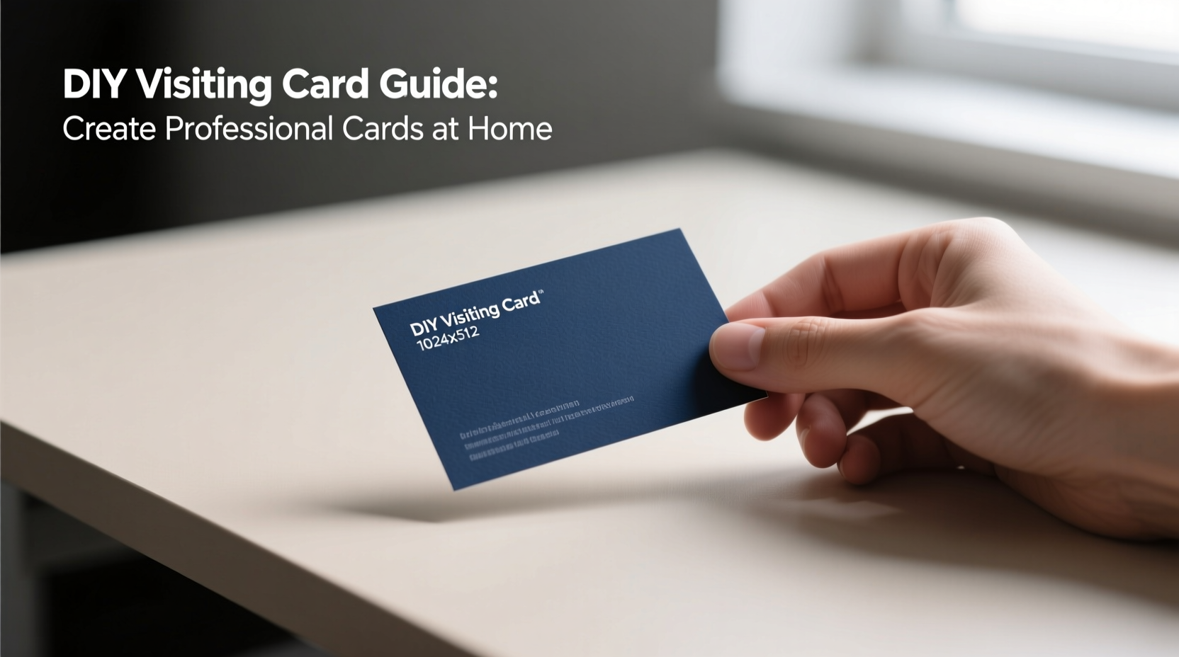 DIY Visiting Card Guide: Create Professional Cards at Home