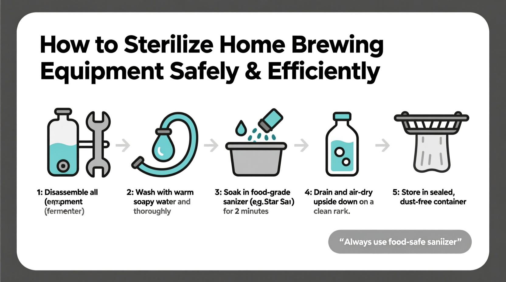 How To Sterilize Home Brewing Equipment Safely And Efficiently