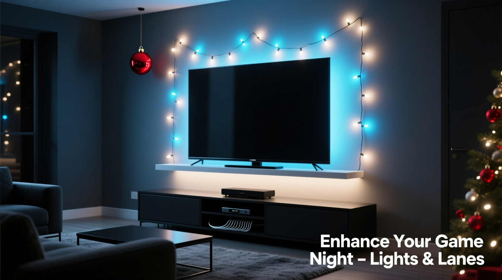 How To Use Christmas Lights To Backlight A Tv For Improved Gaming Ambiance