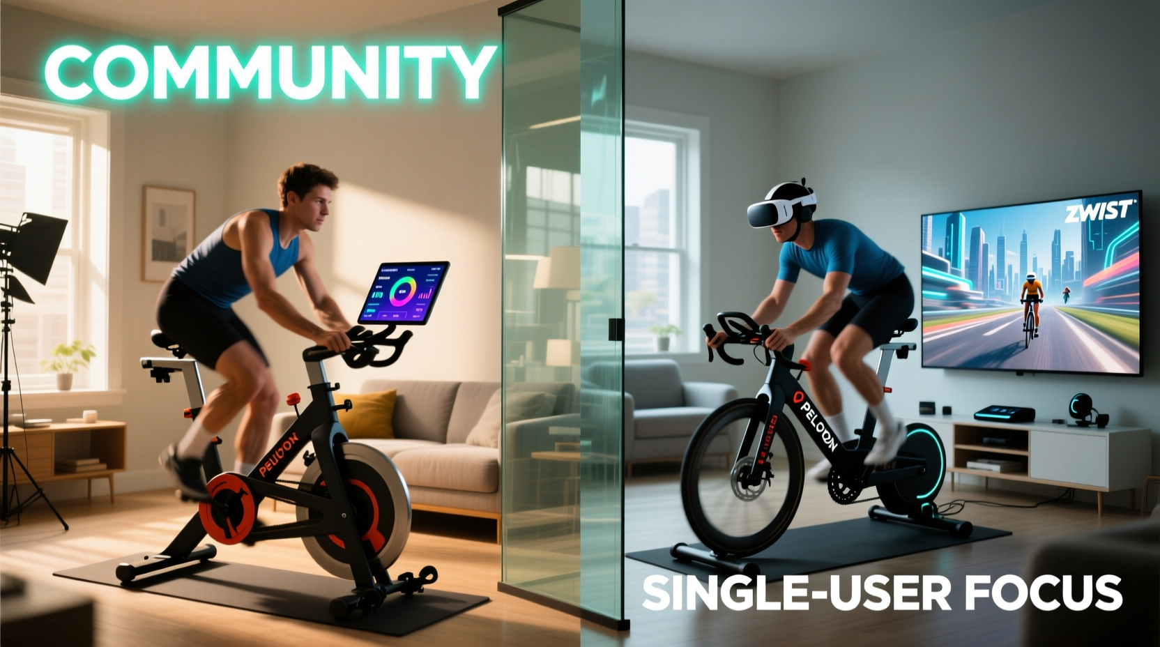 Peloton Bike Vs Zwift Setup Is The Community Feel Really Worth The ...