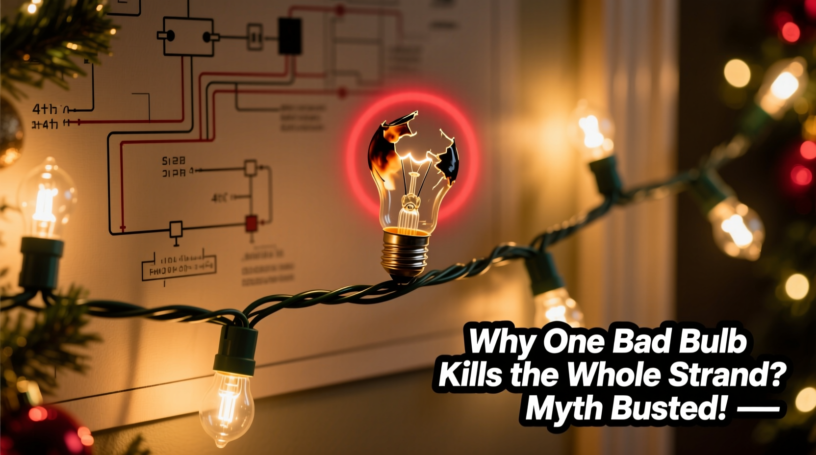 Why Does One Bad Bulb Kill An Entire Strand Of Christmas Lights Myth Busted