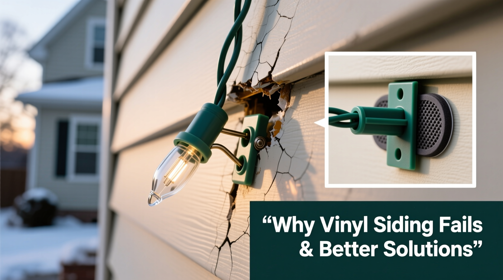 Why Do Christmas Light Clips Fail On Vinyl Siding Better Attachment Methods
