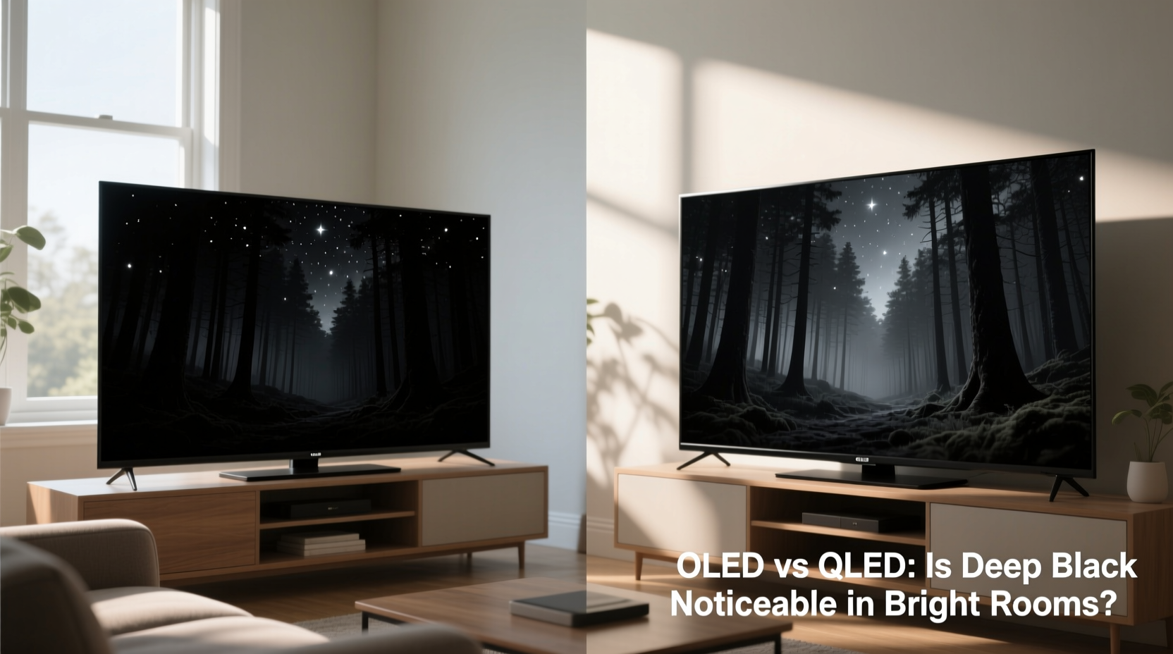 Oled Vs Qled Tvs Is The Deeper Black Actually Noticeable In Bright Rooms