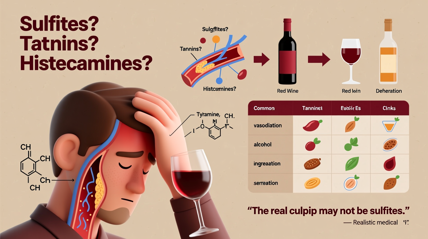 Why Does My Head Hurt After Drinking Red Wine Sulfites Or Something Else